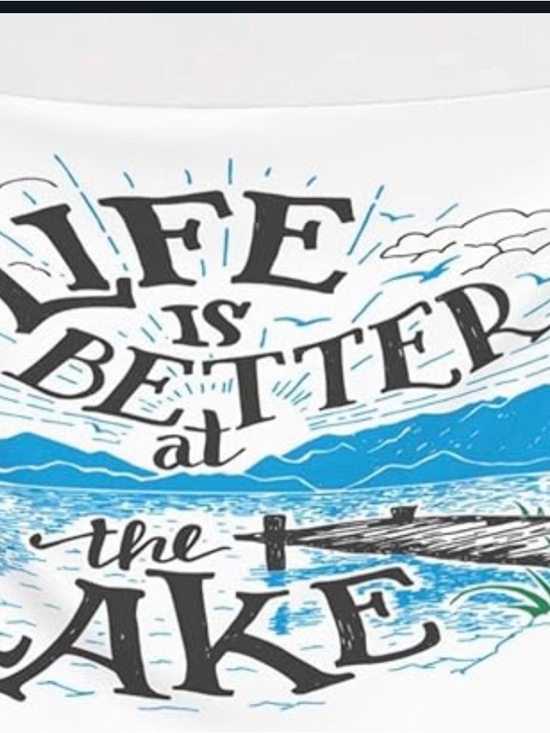 Bedding | Life Is Better At The Lake Queen Comforter And Shams Blue And ...
